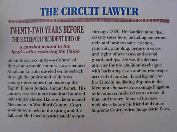 Detour Through History: Signs Of Lincoln From Metamora Square