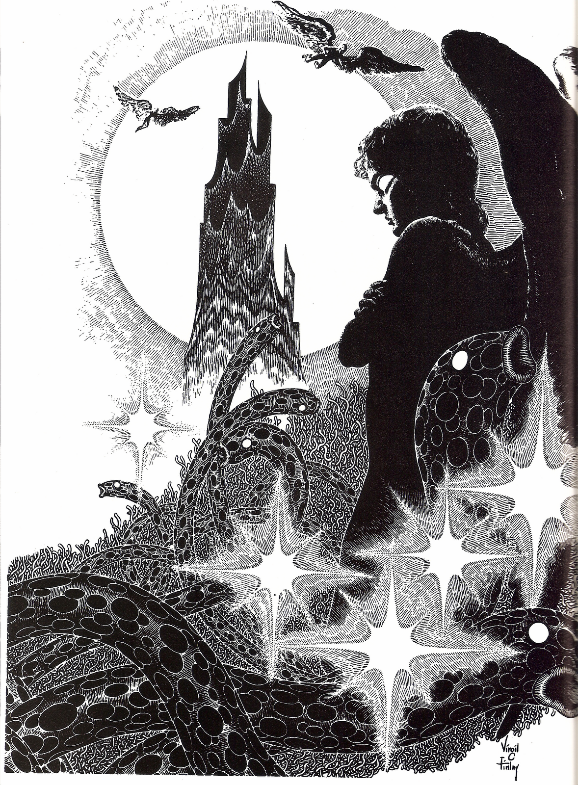 art of the beautiful-grotesque: The Art of Virgil Finlay : part I