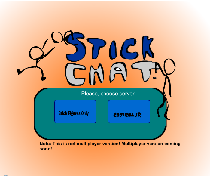 Play stick chat: Stick chat non-multiplayer version has comeout!