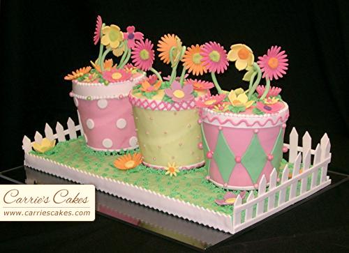 Carmageddon Wedding Ideas: Unique Wedding Cakes Shaped Flower Pot