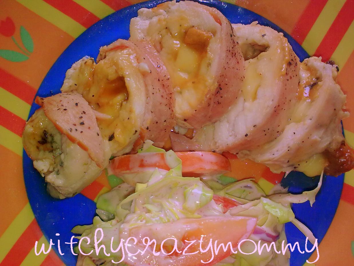 What’s Cooking: Cheesy Chicken Roulade – WitchyCrazyMommy