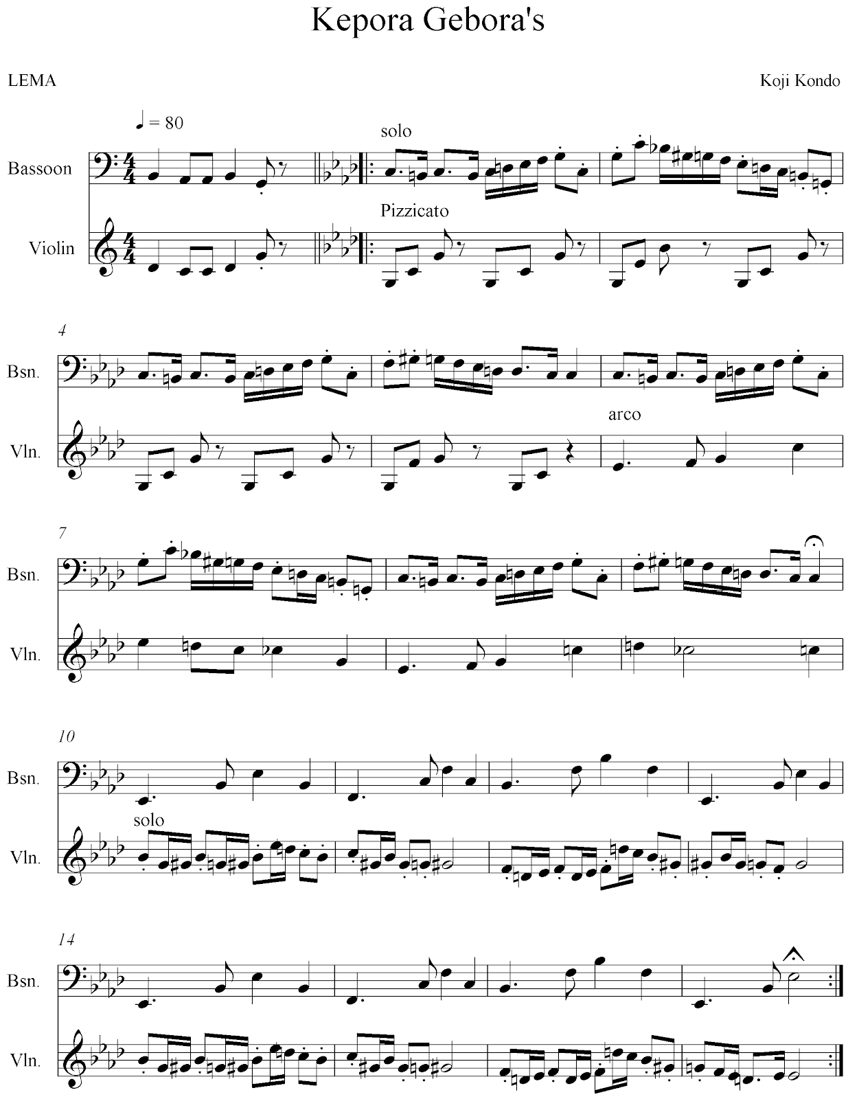 Kepora Gebora's Theme