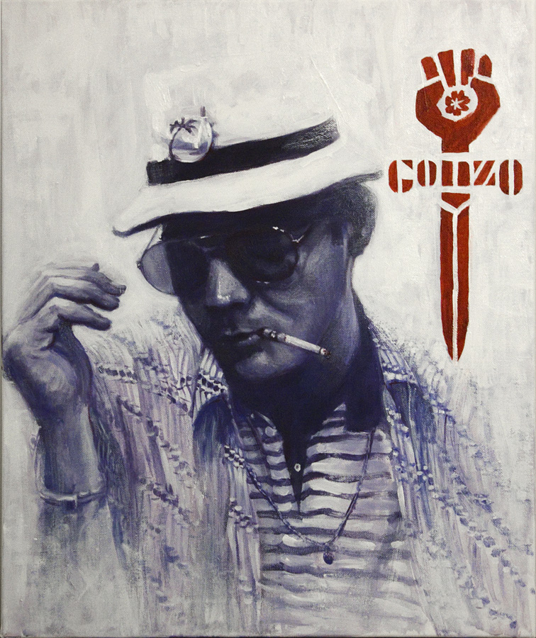 DAMIEN MURPHY - Portfolio Blog: Hunter S. Thompson - tonal sketch
