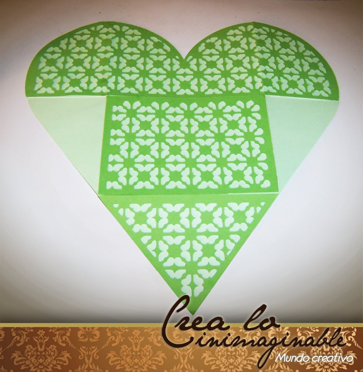 Crea lo inimaginable: Tarjeta de corazon