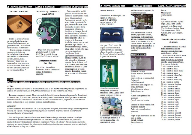 Jurnalul nunţii noastre: Ziar de nunta