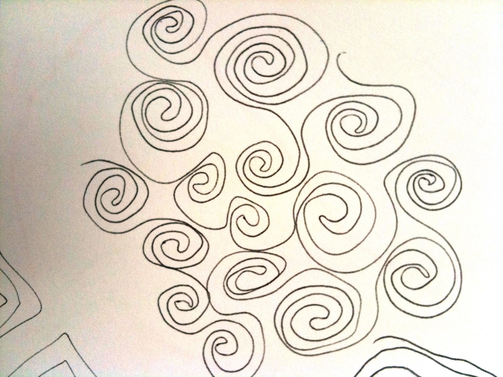 A Few Scraps: Free Motion Quilting Designs: Meandering and variations