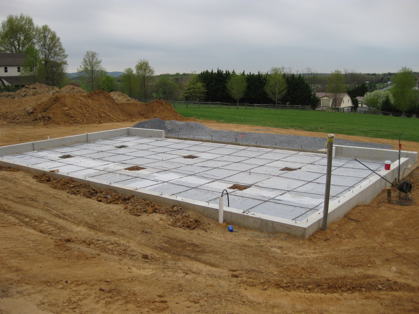 The Beaumont Barn: The post footers