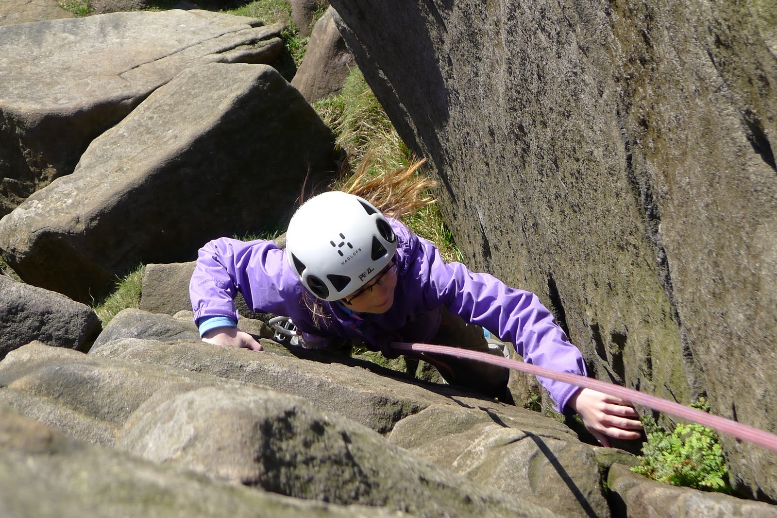 James Thacker Mountaineering: Rock climbing at Stanage Edge..
