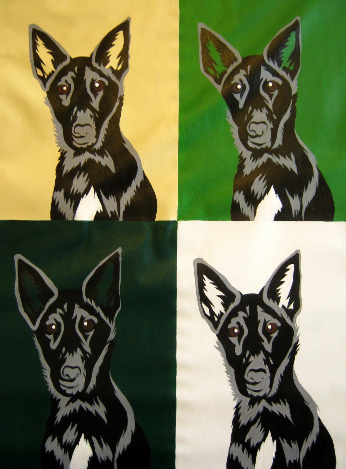 Daniel Worth Art: The Andy Warhol Dog.