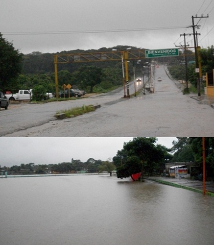 CIUDAD ISLA ,VER: Se inundó el bulevar de acceso a Ciudad Isla y su ...