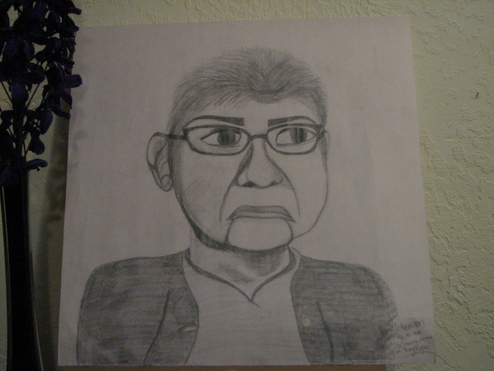 Colleen's news blog: Drawing of Poet Laureate, Kay Ryan