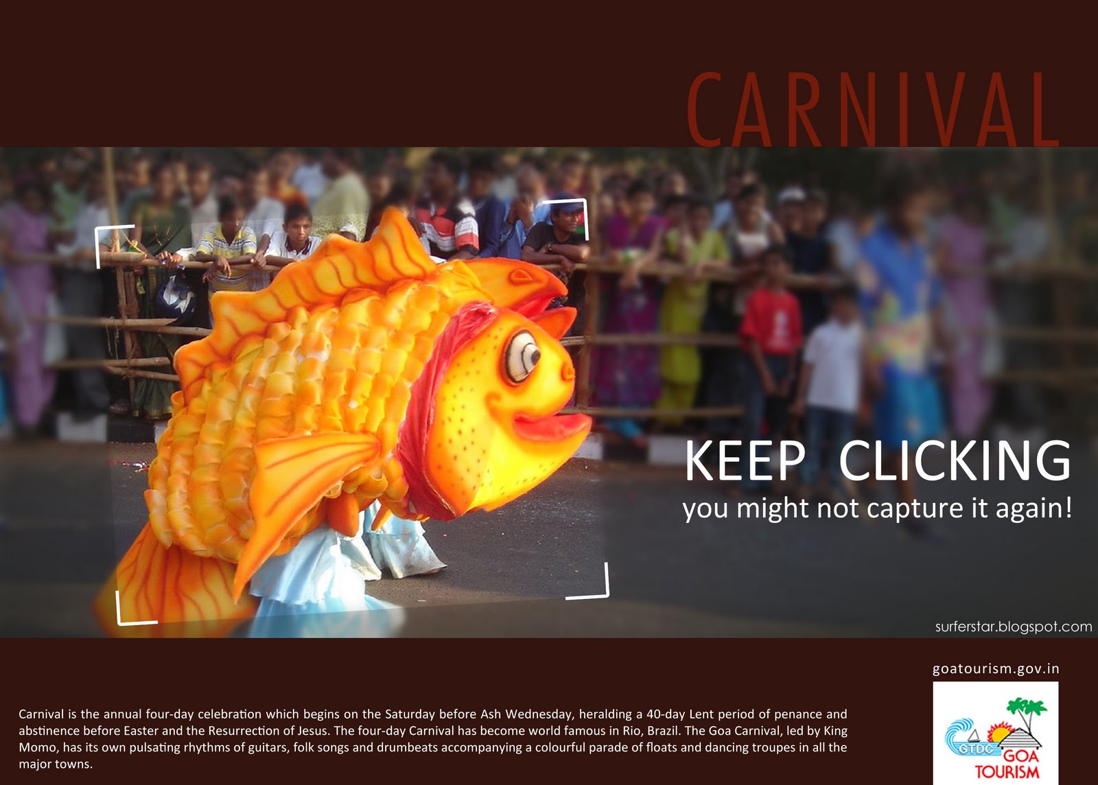 Surfer of the stars: Goa Tourism Print Ads