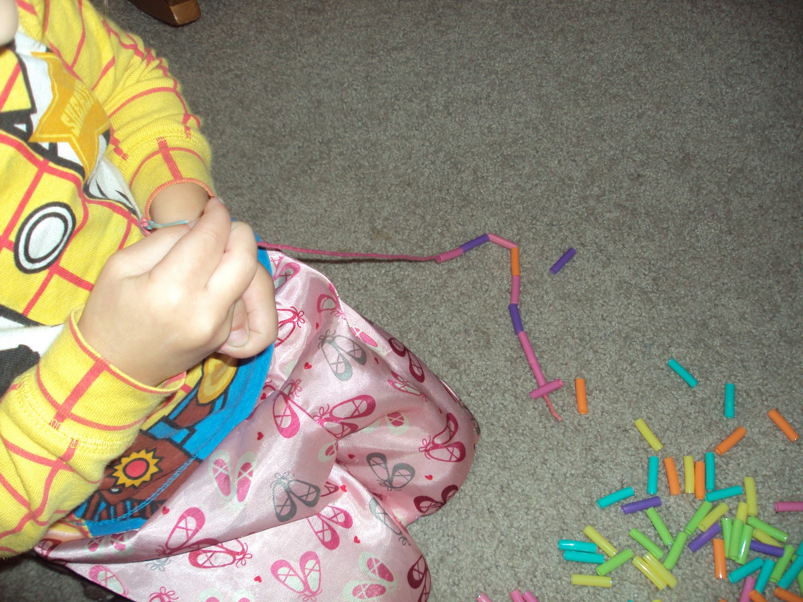 Time for Play: Stringing Straws
