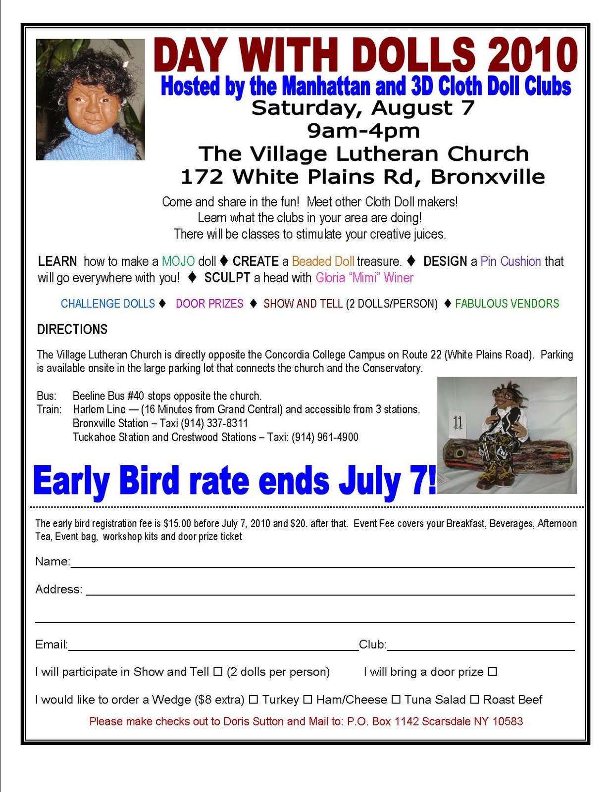 The 3D Cloth Doll Club of Mt Vernon, New York