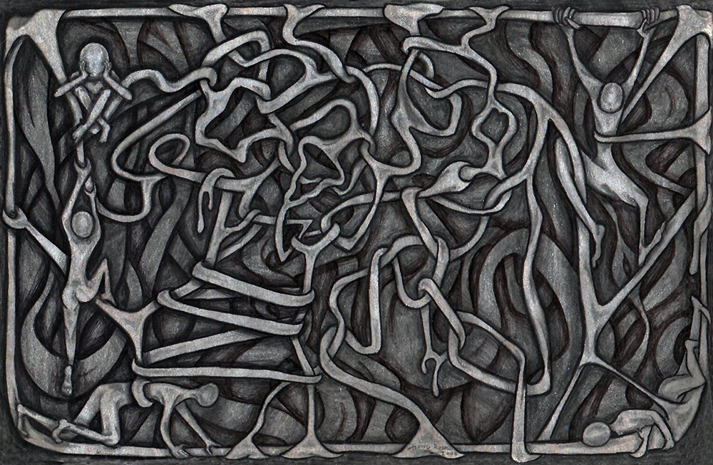 Art Inspired Life: "Tangled In Purgatory" The story behind the painting