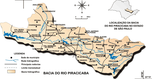 Rio Piracicaba: Bacia do Rio Piracicaba