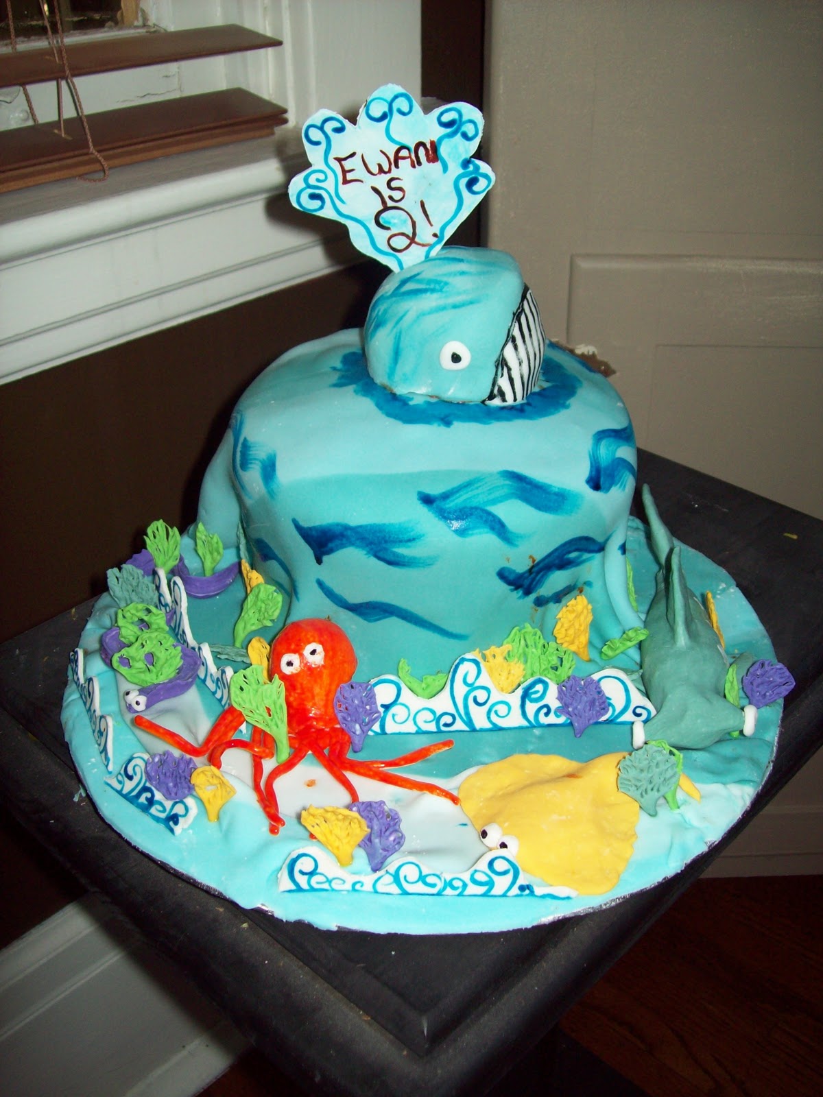 Iris and Olive's Cakes: Blog: Under Water Birthday Cake
