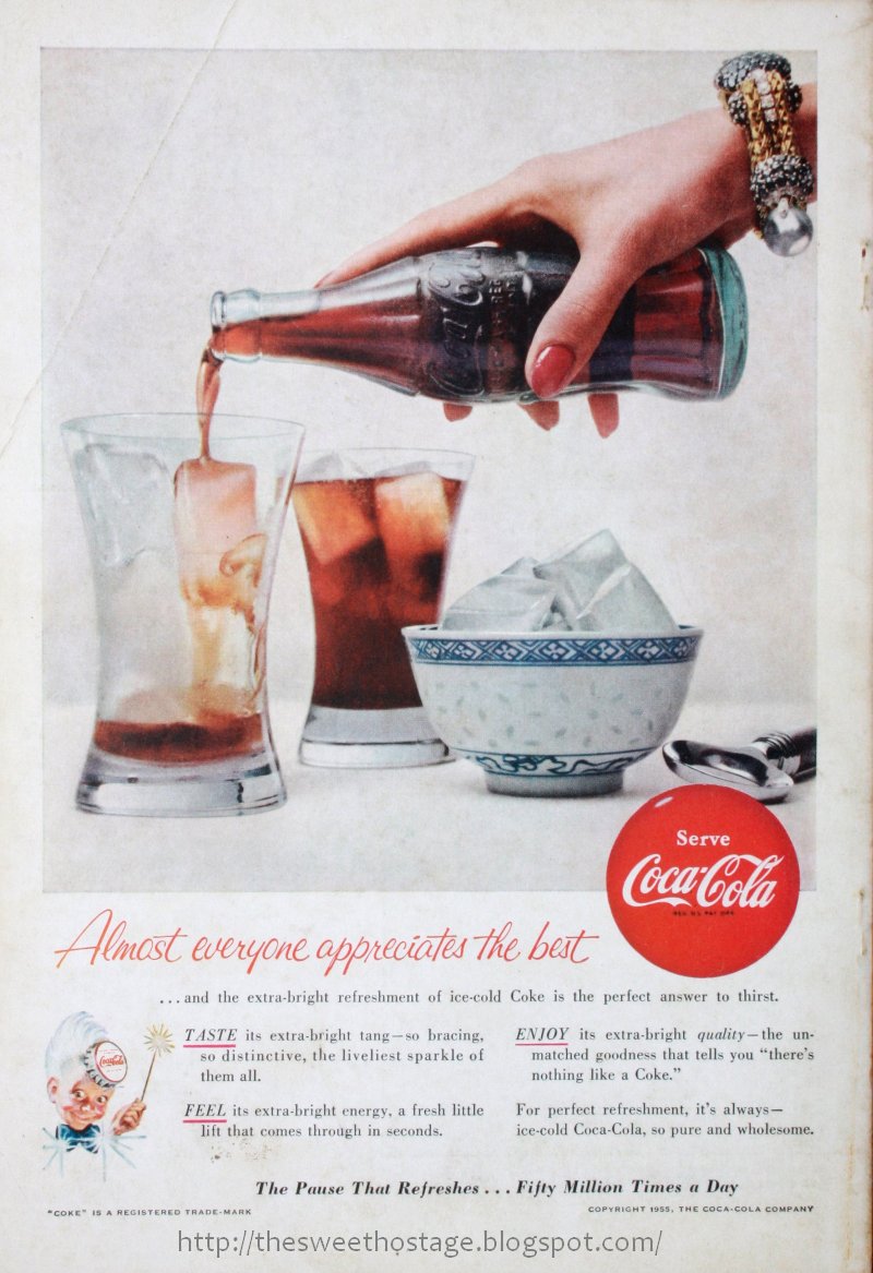 SWEET HOSTAGE: VINTAGE COKE ADS ( 14 ): THE 1950's