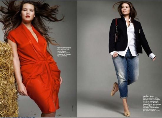 IDEAL FEMALE BEAUTY: FRENCH ELLE GOES FOR A PLUS-SIZE MODEL ON THE COVER