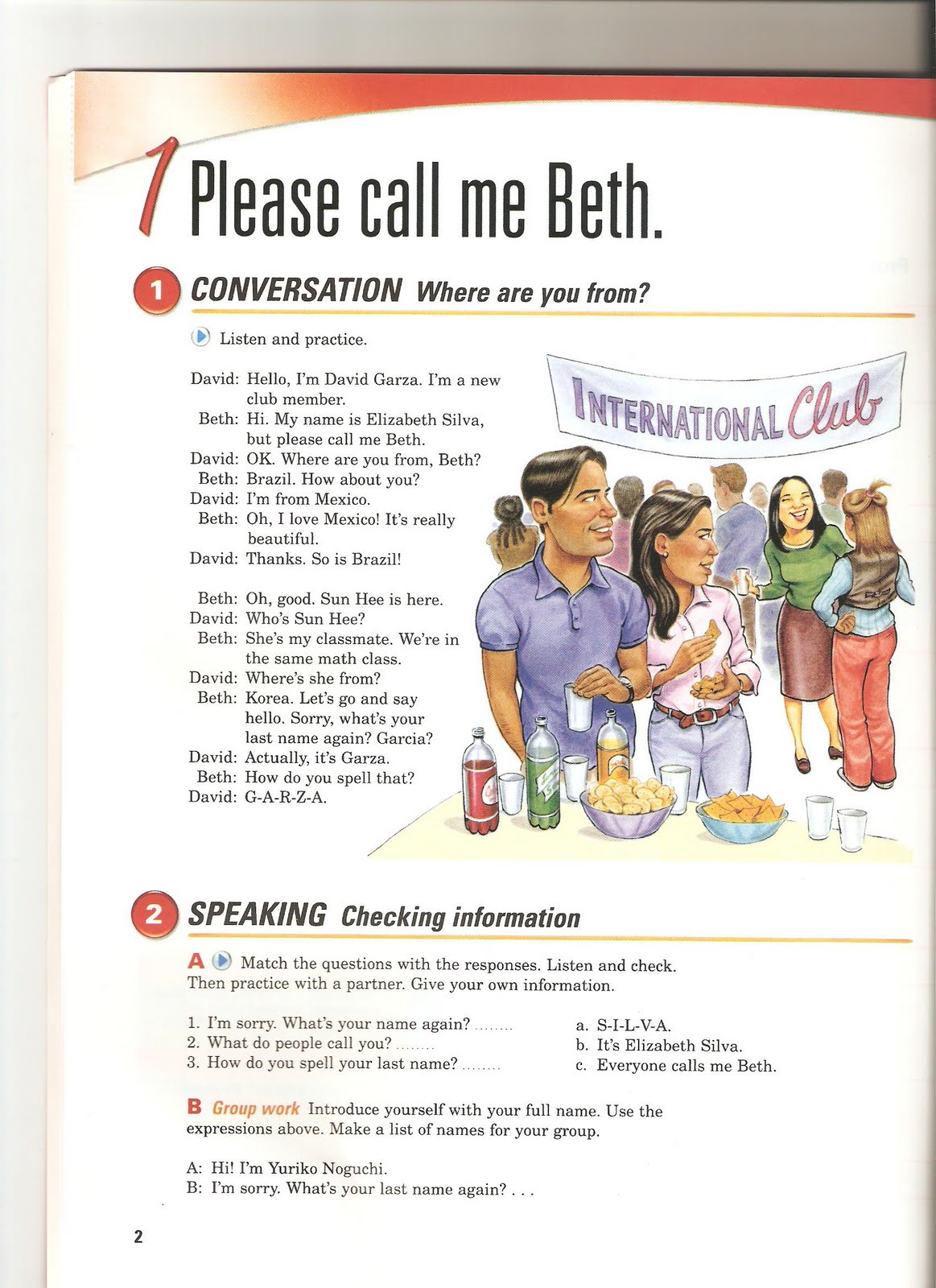 Shadia's Page: Interchange 1, Unit One