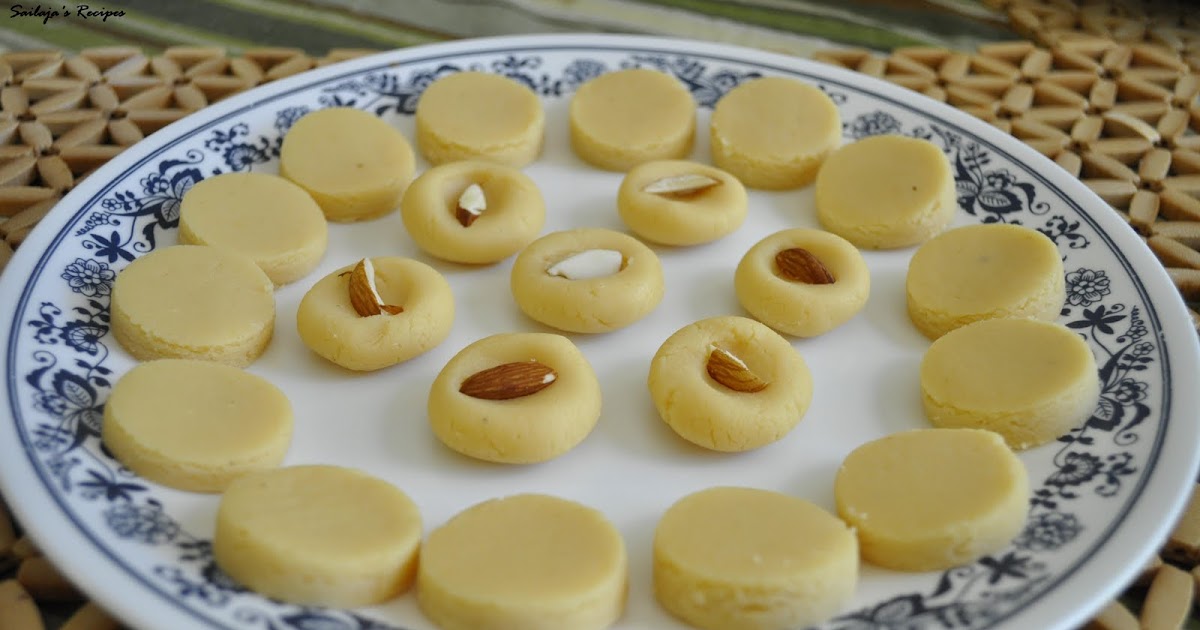 Sailaja's Recipes: Low fat Pala kova(Doodh peda)