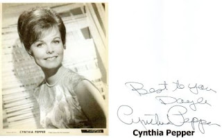 Kiwiautogal's Autographs: Cynthia Pepper