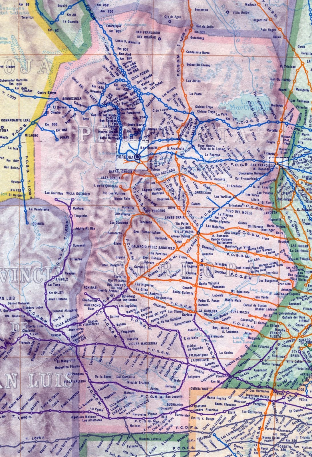 FERROAFICIONADOS ESTACION KM. 29 (GLEW): Mapas de los Ferrocarriles del ...