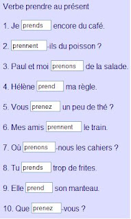 Le blog d'Helen: 4t ESO: Verbe prendre au présent