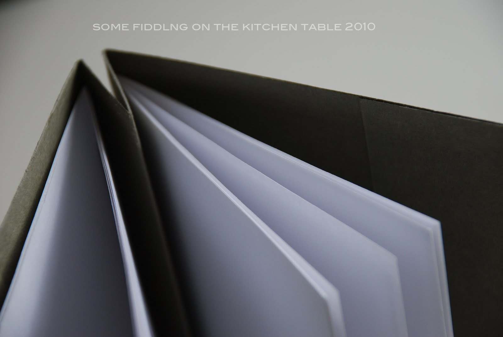 Some fiddling on the kitchen table: Two Section Pamphlet Sewing