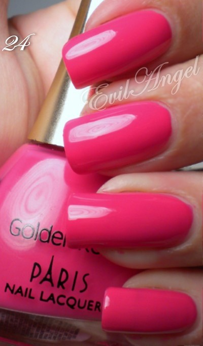 Black nail polish and lip gloss: Golden Rose Swatches