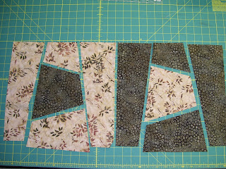 pieceful kwilter: wonky squares tutorial