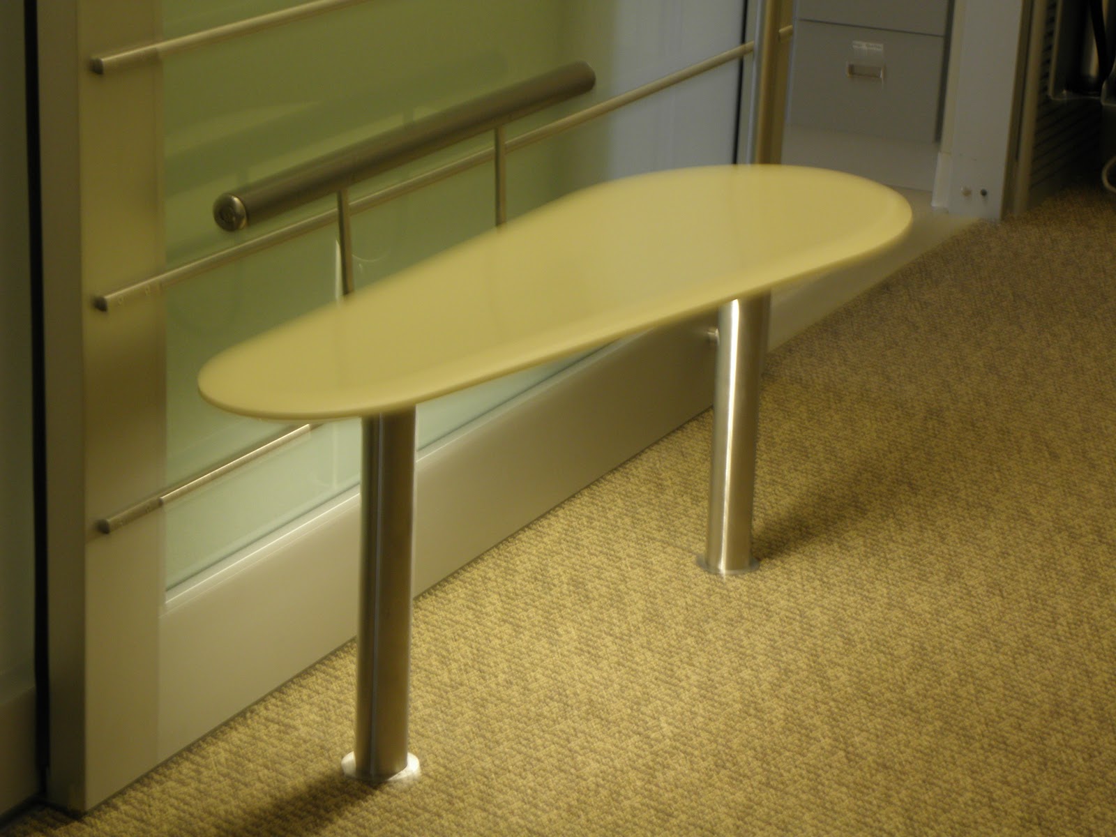 benches4paulie: Hospital hall bench