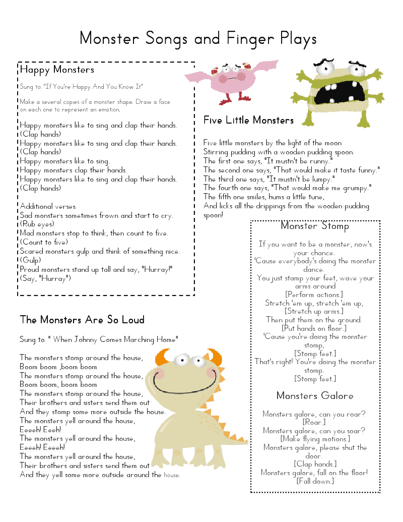 Mrs Home Ec: Monster Lesson Plan
