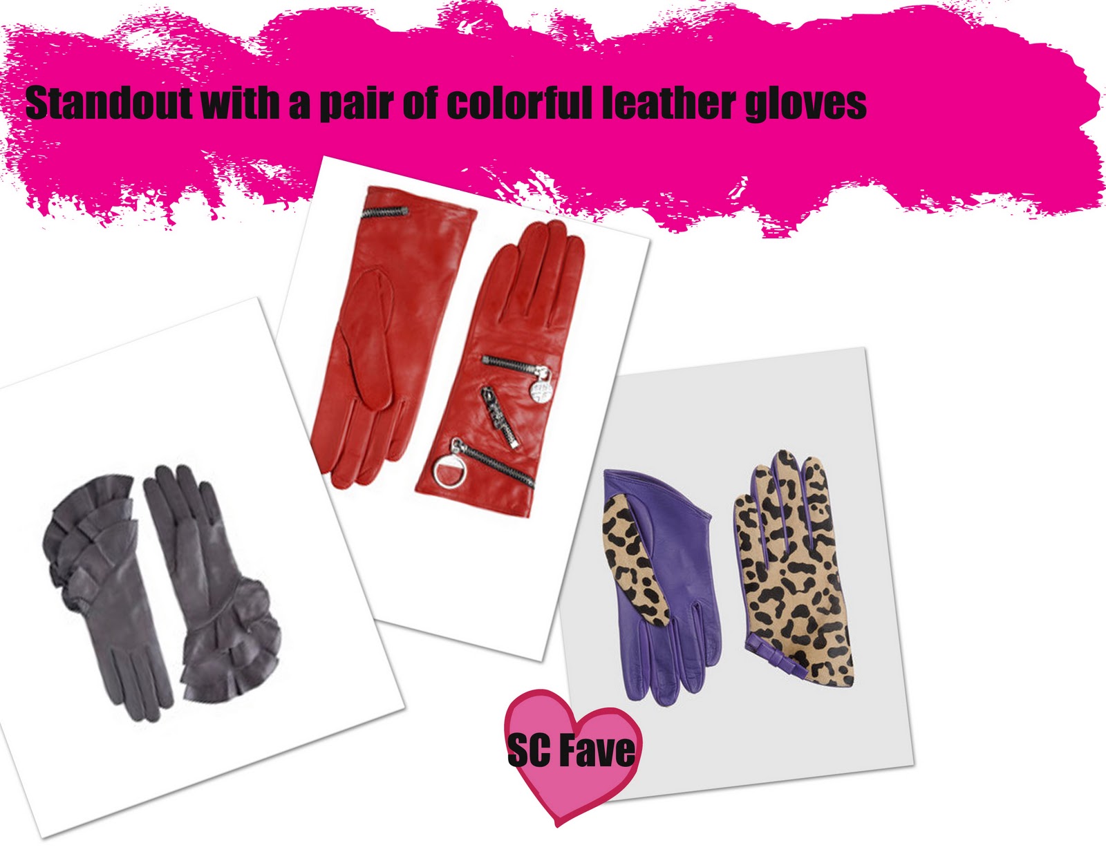 MAKE A STATEMENT WITH COLORED LEATHER GLOVES - Stylish Curves