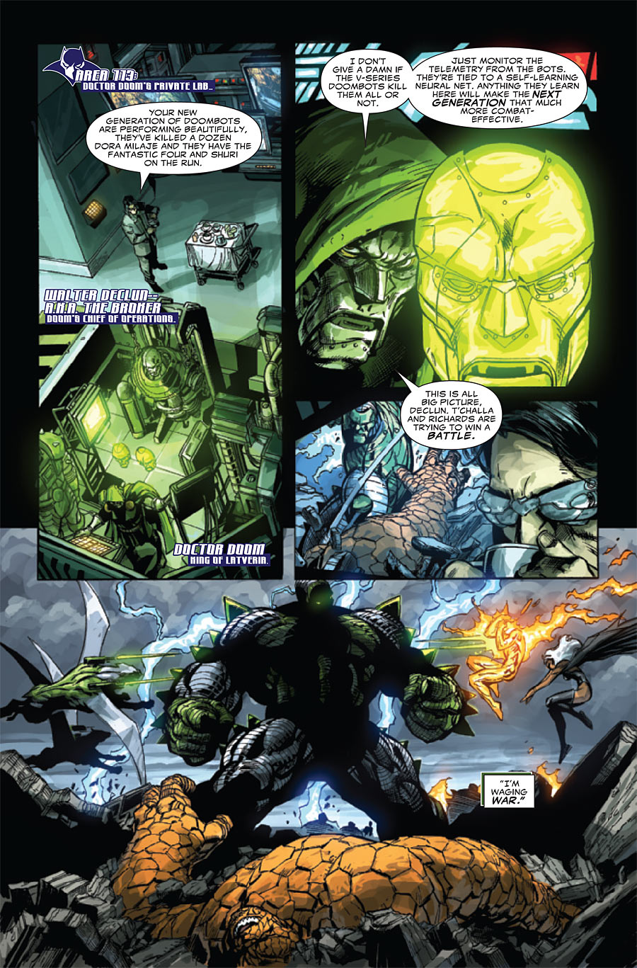 ghettoManga: PREVIEW: Doomwar (Black Panther, Storm & FF vs Doom)