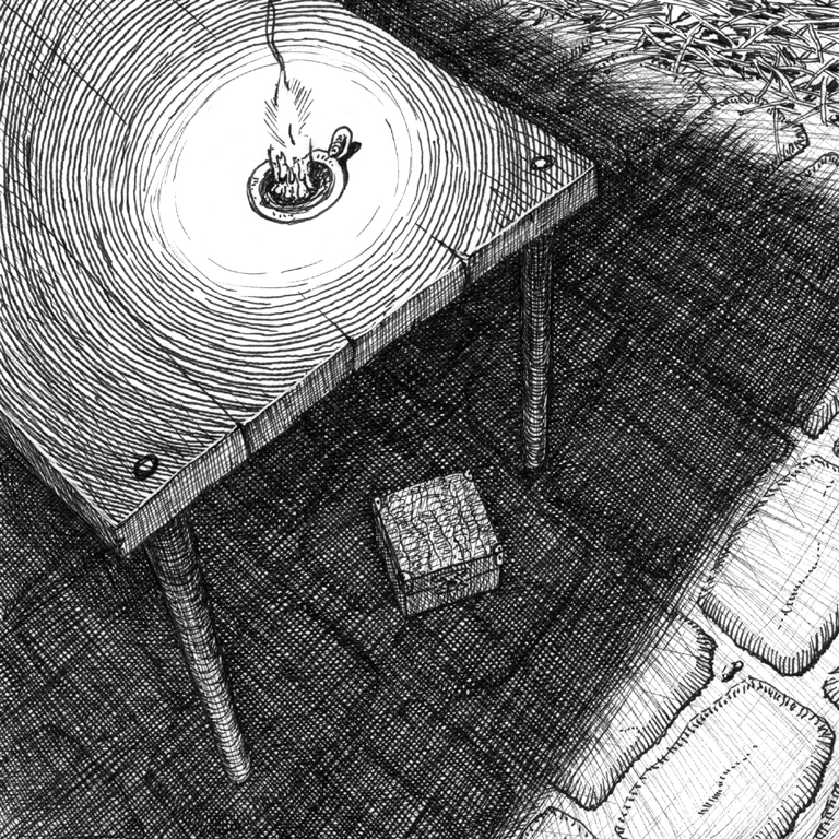 The Gallery: Art of Russ Nicholson: Emmanuel and his story strip.