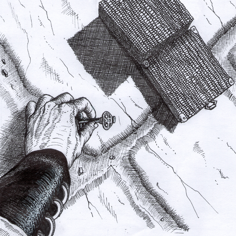 The Gallery: Art of Russ Nicholson: Emmanuel and his story strip.