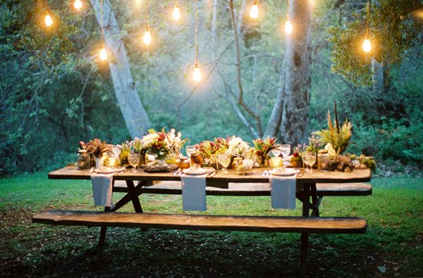love with the proper stranger: Forest Tablescape