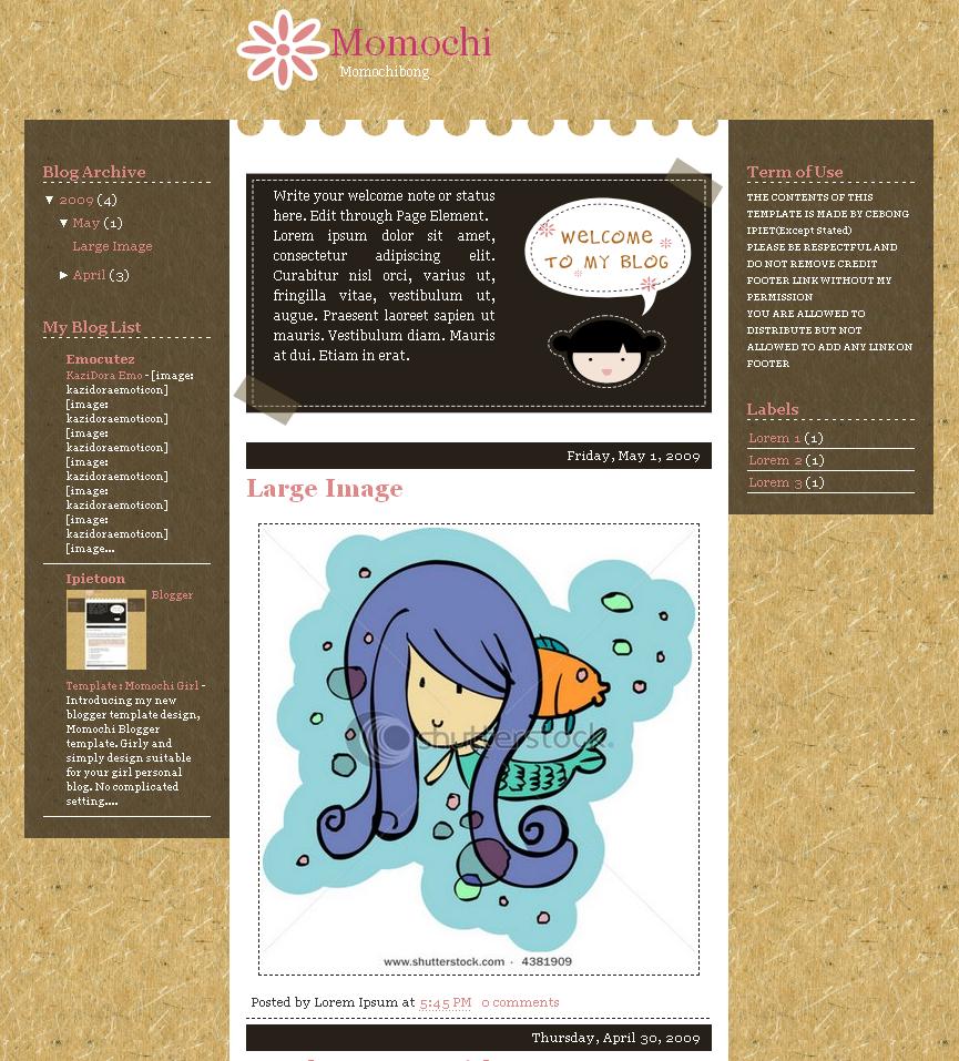 Annyeong Haseyo ^^ Moshi Moshi: template blogger lucu