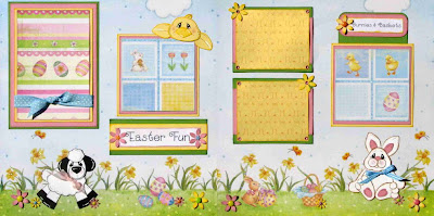 The Avid Scrapper: Easter: April's Scrapbook Class Pages