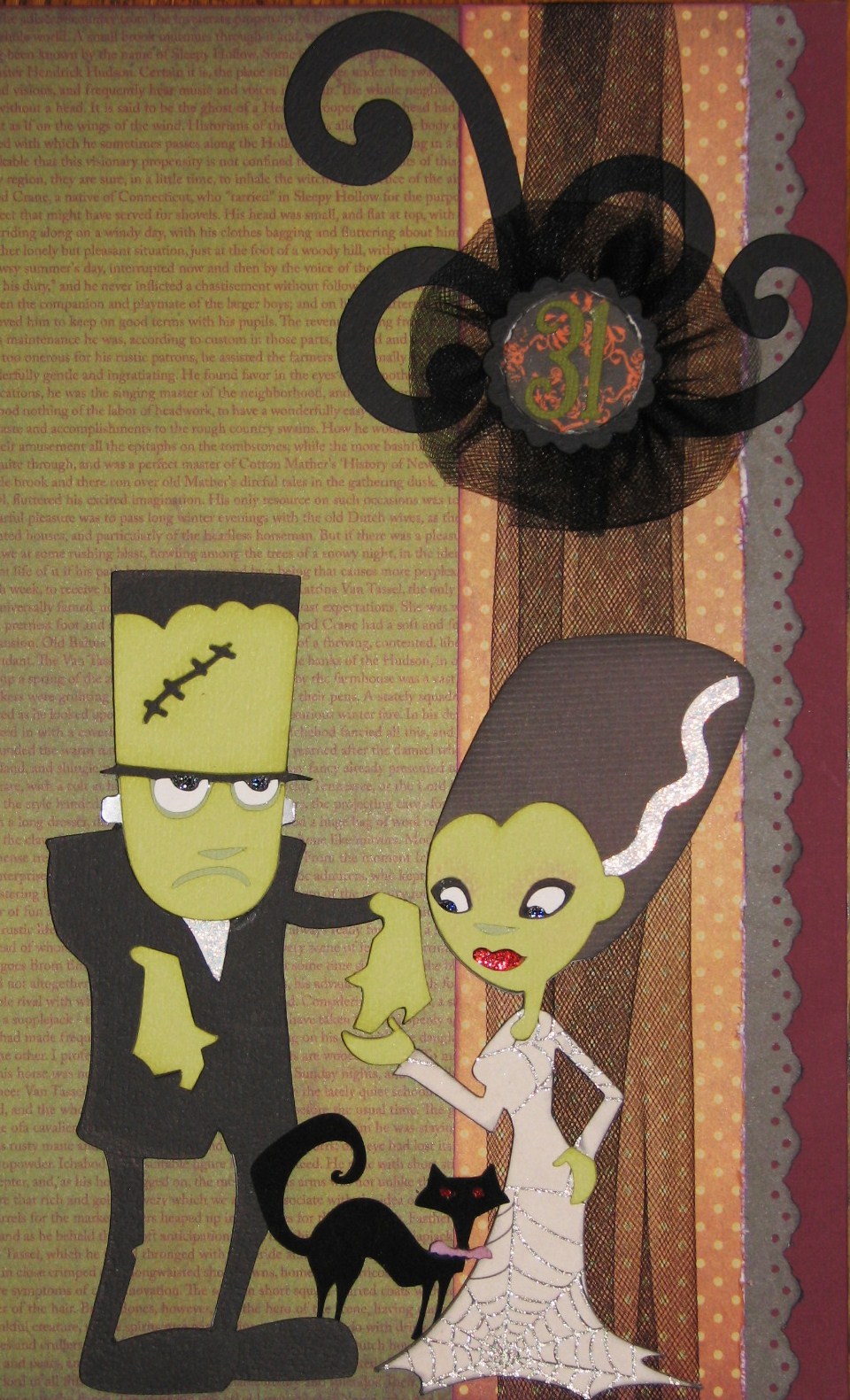 The Avid Scrapper: {Monster Mash Halloween Scrapbook Pages}