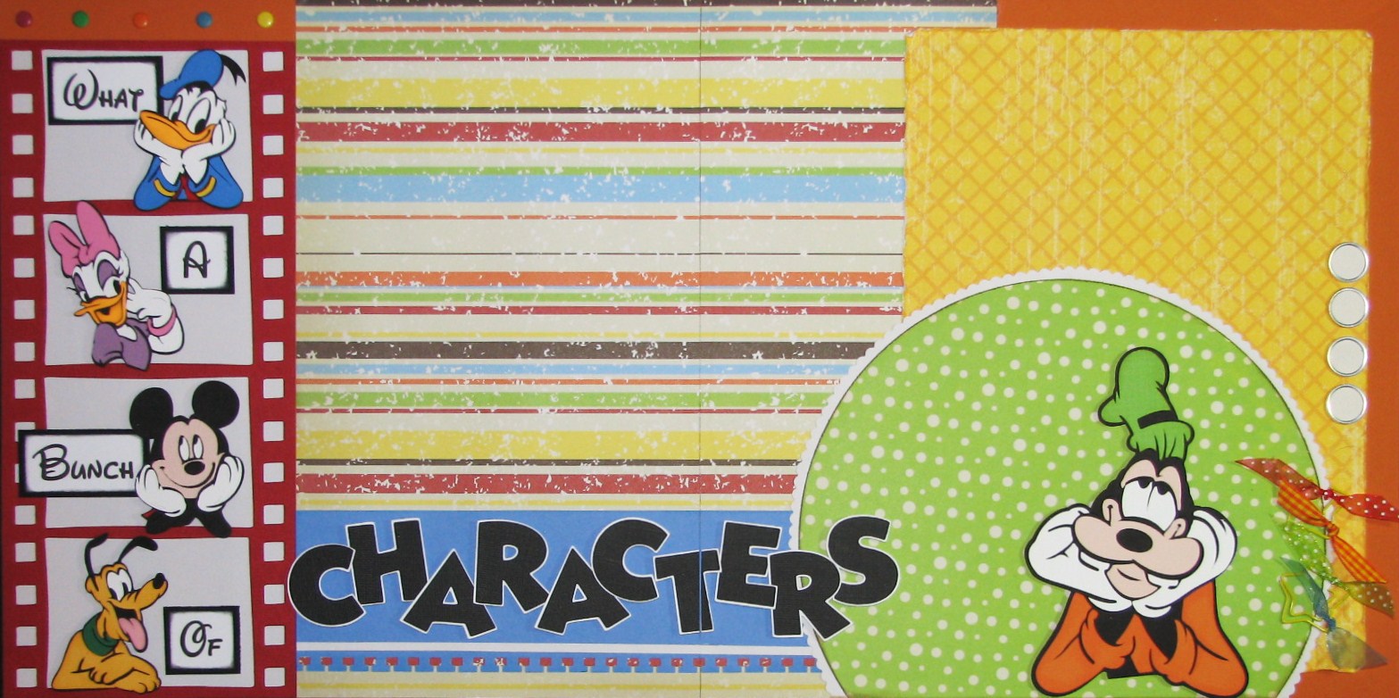The Avid Scrapper: {Disney Class "WHAT A BUNCH OF CHARACTERS" Scrapbook ...