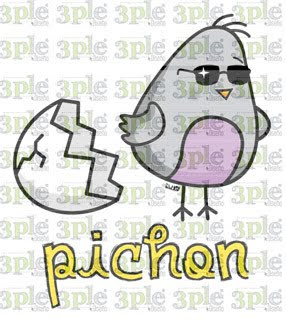 IDETH: PICHON Y PICHONA PARA PLAYERAS!!