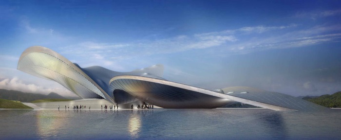 Modern architecture: Modern Architecture - Great Blue Whale South Korea