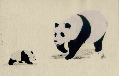 Dibujando...ando: Osito Panda Tohui