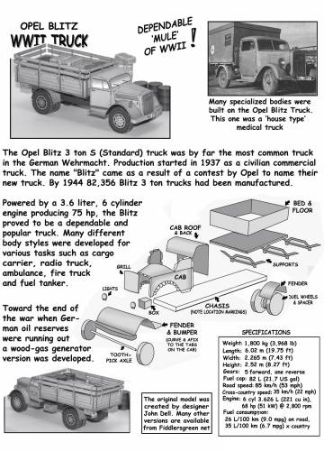 Livre Atitude Papercraft: Opel Blitz