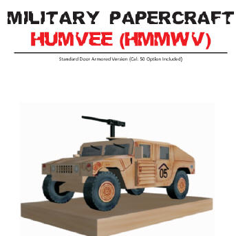 Livre Atitude Papercraft: Humvee (HMMWV) Papercraft