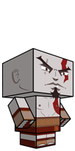 Livre Atitude Papercraft: kratos god of war