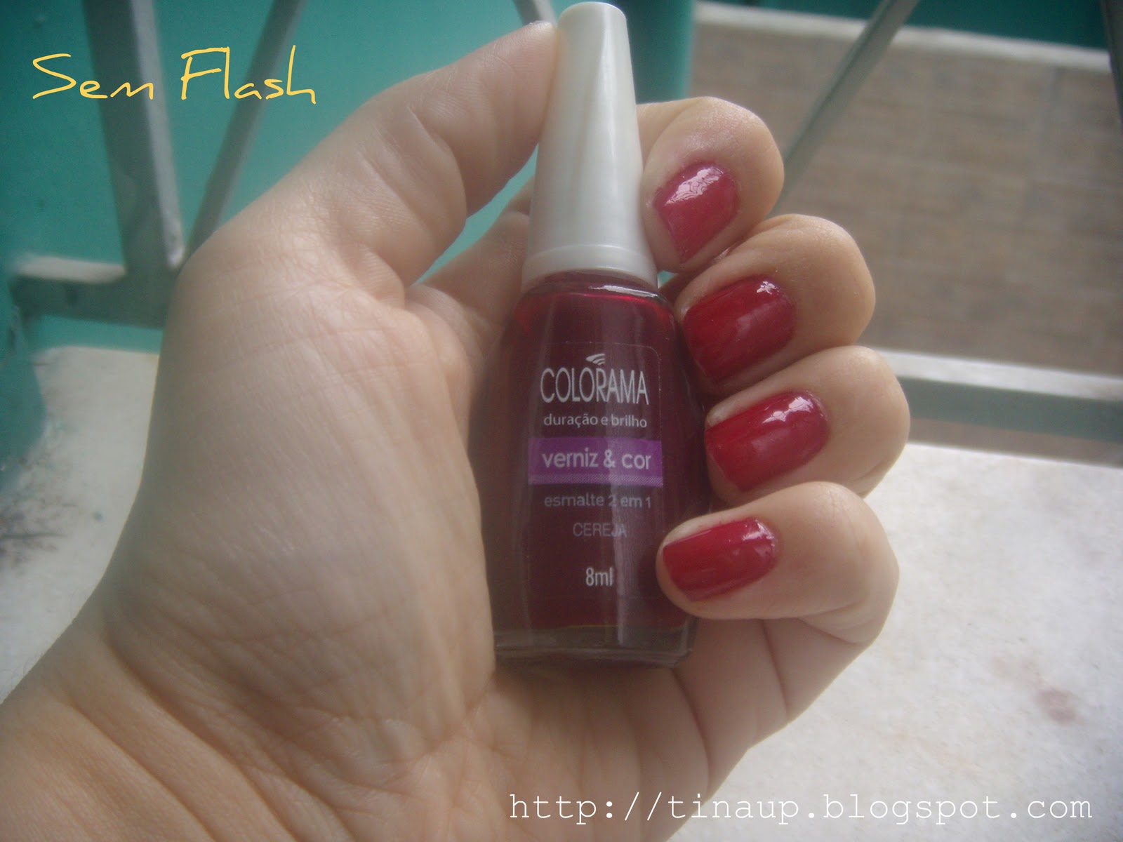 Tina up!: Esmalte perdido... Cereja da Colorama