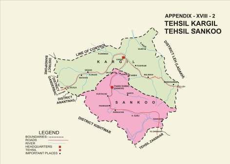 Jammu Kashmir Stark Realities: MAP SHOWING THE BOUNDARIES OF Tehsil ...